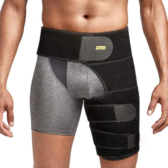 Maintien de la cuisse compression groin support cuisse soutien neoprene soulagement de la douleur pour la douleur de la hanch 18 18 Cdiscount Sport