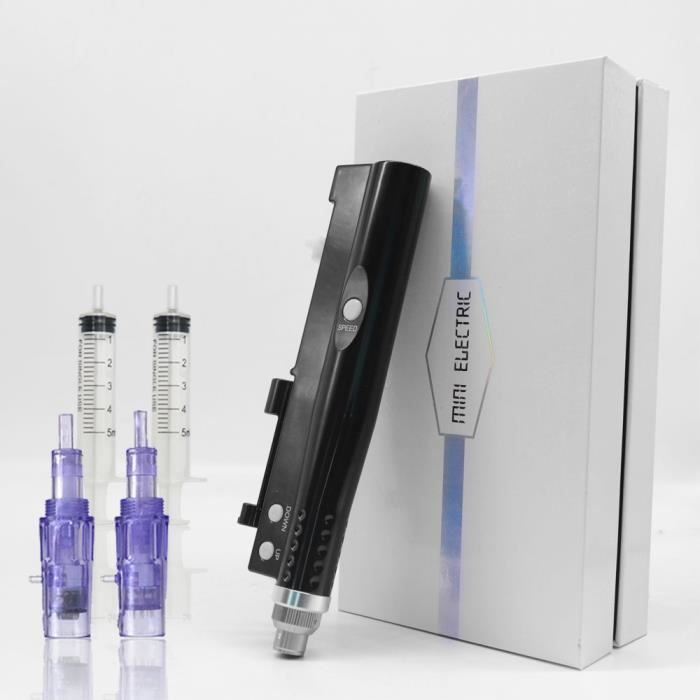 1er stylo noir - Stylo de Derma'injecteur Hydra 2 en 1 Nano stylo de ...