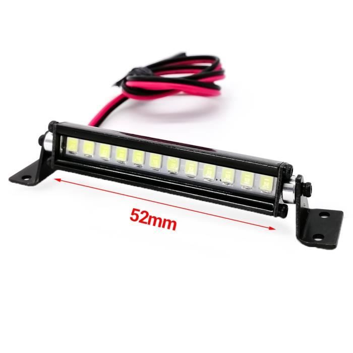 Couleur 52mm Barre lumineuse LED pour toit de voiture RC, pour 1-10 RC ...