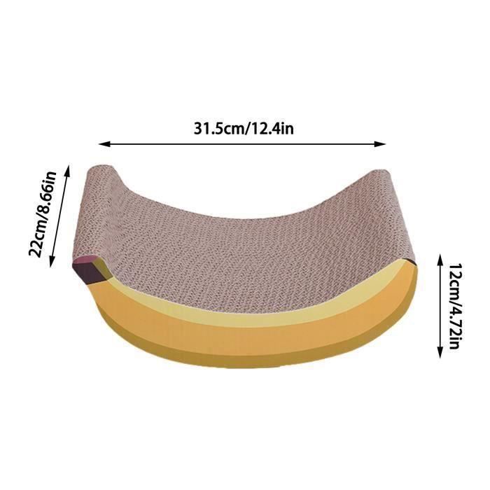 Griffoir,Planche à gratter en forme de banane pour chat,canapé pour ...