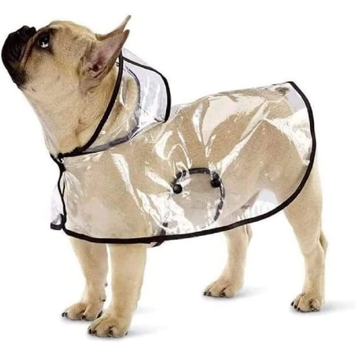 Dogalize Imperméable Pour Chien Avec Capuche En Nylon Transparent - Manteau Anti-Pluie Poncho ...