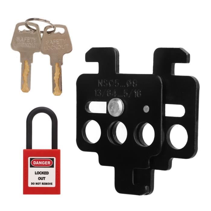 Cikonielf Cadenas de sécurité MCB Lockout Tagout Acier Disjoncteur ...