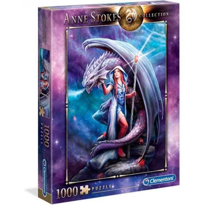 Puzzle - Clementoni - Anne Stokes - Dragon Mage - 1000 pièces ...