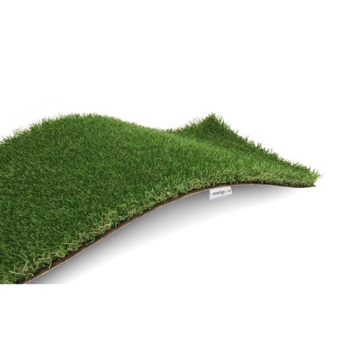 EXELGREEN Gazon synthétique Real C 3D - 25 mm - 2 m de large - Vendu au ...