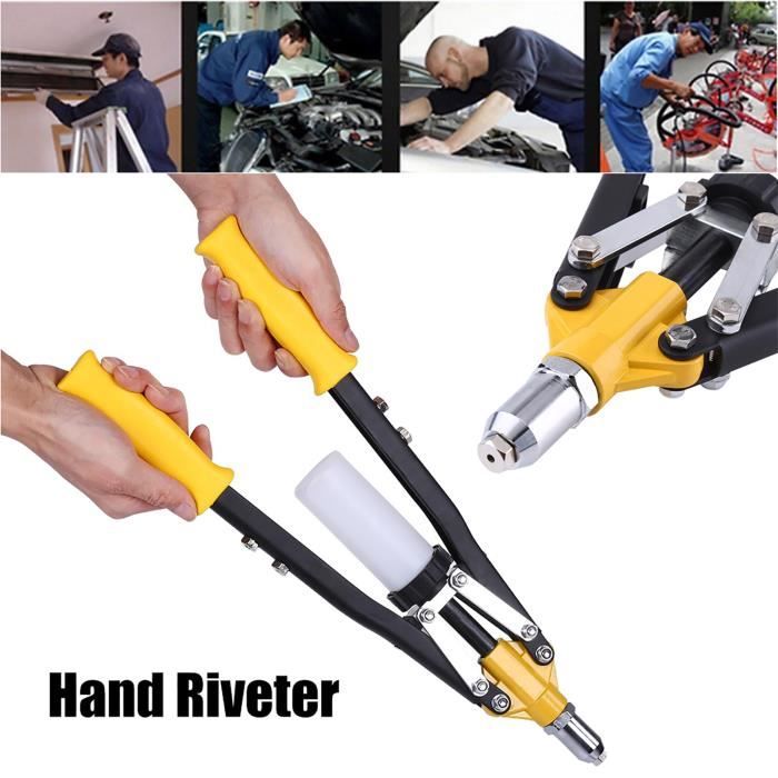 LIU-7708725897198-Pistolet à rivets Jeu de Pinces à Riveter, Pinces à Rivets Aveugles Manuelles ...