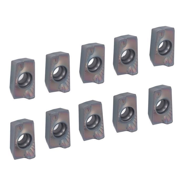 Fdit Insertion de tournage 10 pièces tournant Insert tour Cutter carbure lame fraisage CNC Kit d ...