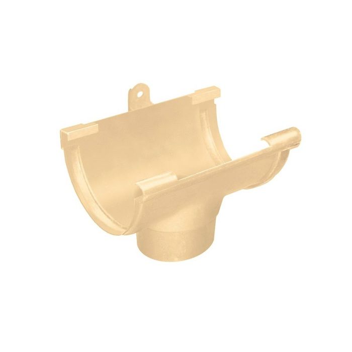 Naissance centrale pour gouttière PVC 25 First Plast avec support BI ...