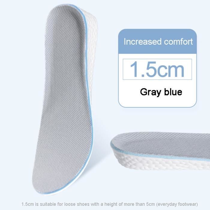 Semelles de chaussure - Gray blue - 1.5 CM - Absorption des chocs ...