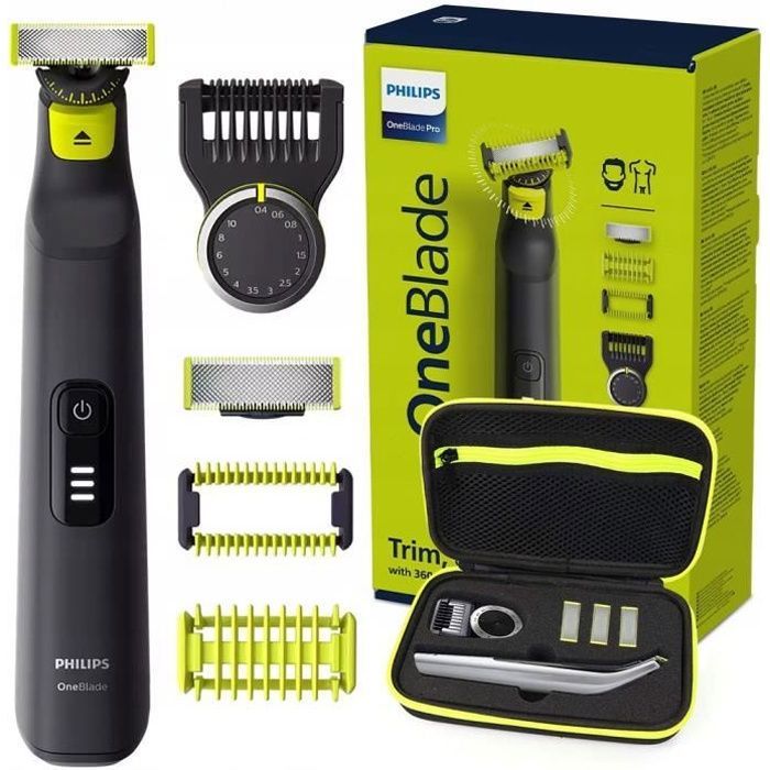 Rasoir hybride - Philips - OneBlade PRO 360 QP6541/15 - Lame 360 ...