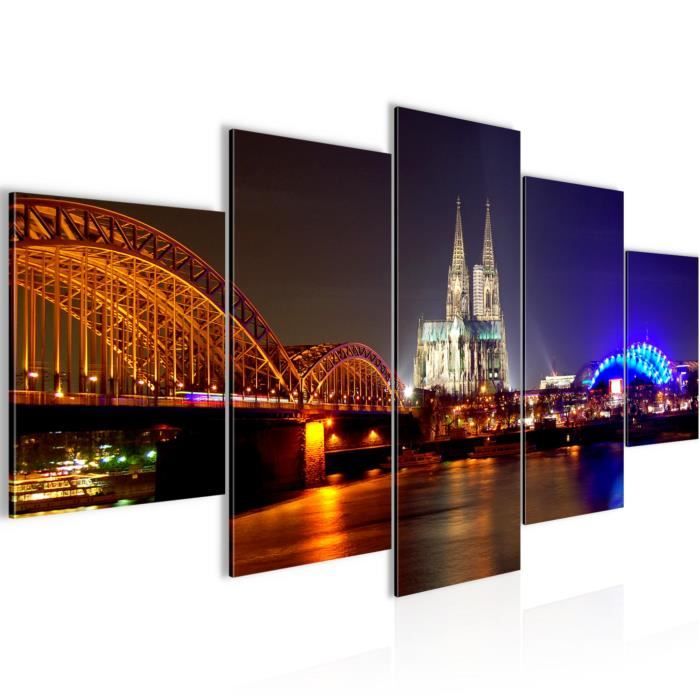 Runa art Tableau Décoration Murale Cologne Allemagne 200x100 cm - 5 ...