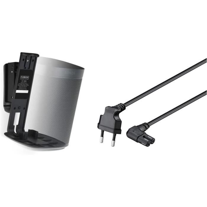 Support Mural Pour Sonos One, One Sl Et Play:1 - Noir & Goobay 73017 Câble D'Alimentation Audio ...
