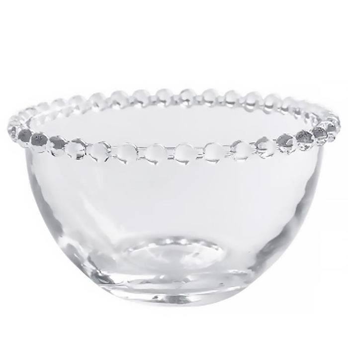 Transparent 1 bol en verre avec bord de perle design chic saladier de ...