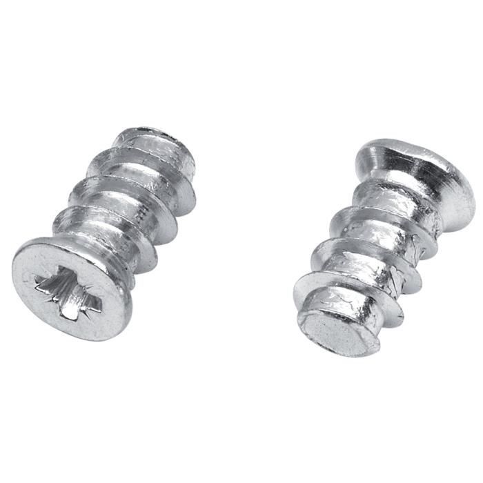 Vis double filet Acier zingué blanc Long. en mm Blanc - Chromé ...