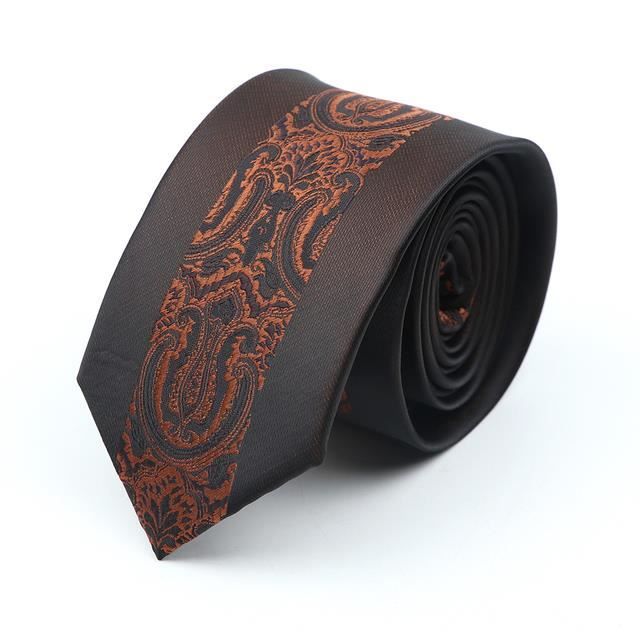 La cravatte,14--Cravate étroite rayée Paisley pour hommes, cravates ...
