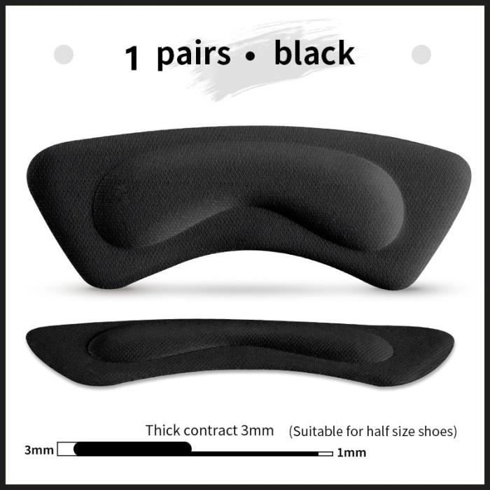 TALONNETTE,B(Black)--Coussinets Réglables Plus Épais Pour Chaussures, 2 ...