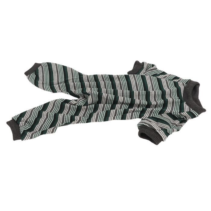 Zerodis Pyjama rayé pour chien Pyjama pour chien rayé à la mode mignon ...