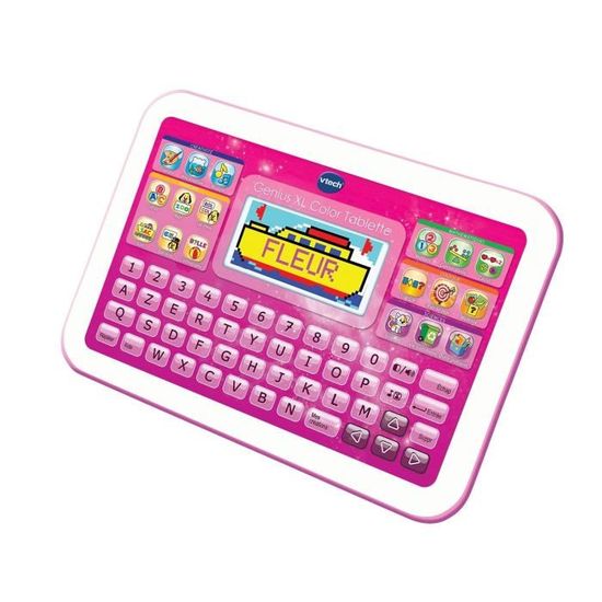 Tablette Éducative VTECH Genius XL Color Rose - 60 activités - Fille 4 ...
