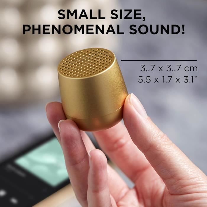 Mini Enceinte Bluetooth Portable MINO+, Micro Mains-Libre et ...
