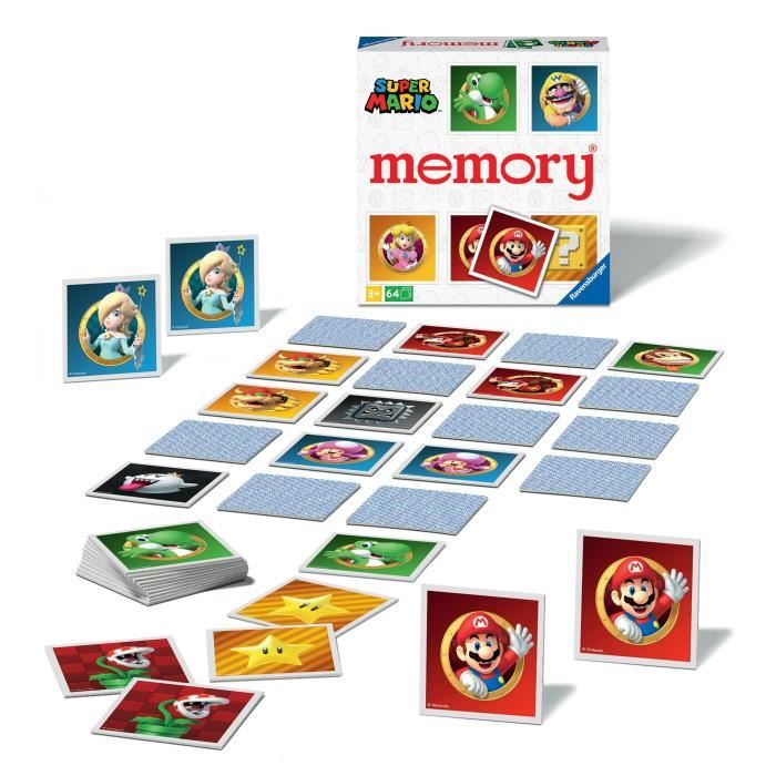 Memory Super Mario Ravensburger - Jeu Educatif pour Enfant à partir de ...