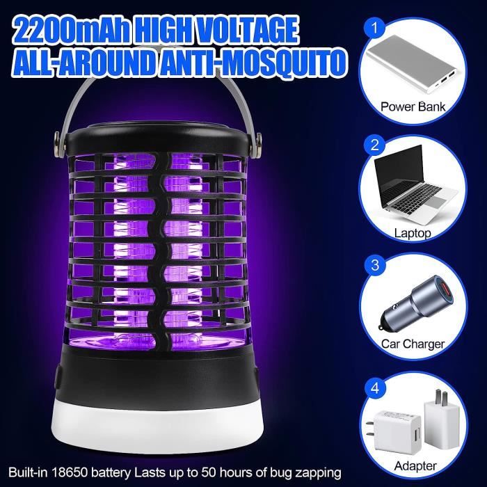 Insectifuge Électrique Anti-Moustiques | Lampe Anti-Moustique Uv À 3 ...