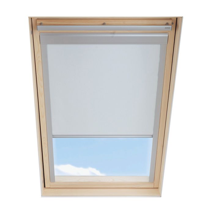 Store occultant SOLSTRO, Blanc, compatible avec VELUX GGL M04, GGL 304 ...