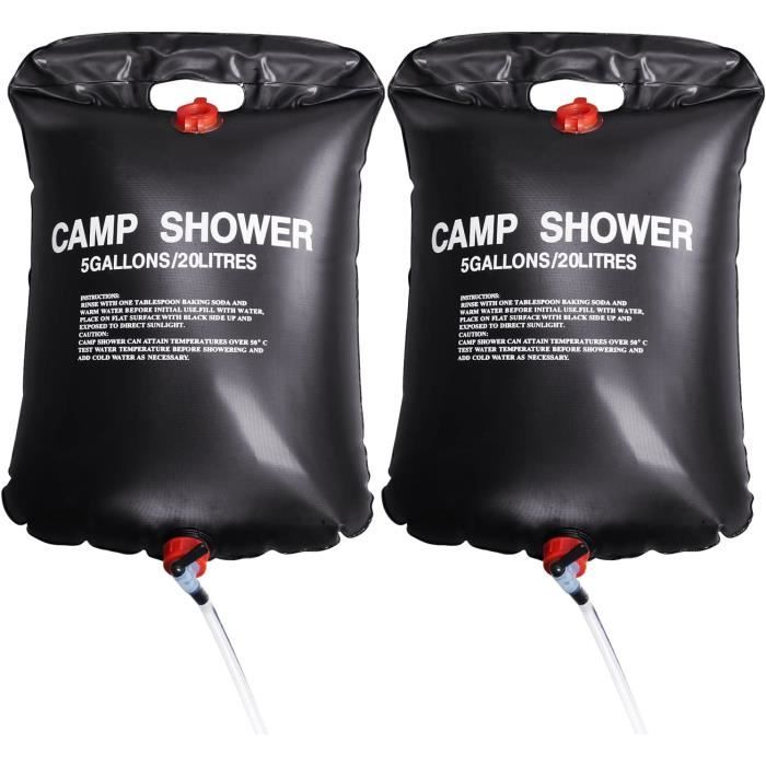 TRIXES 2 X 5 Gin Pêche Army Camp Camping Solaire Propulsé Douches19 ...