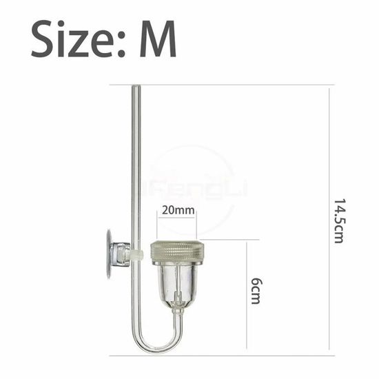 MINI Diffuseur de CO2 avec Compteur de Bulles,Atomiseur de Style Twinstar,en Acrylique,Dioxyde ...