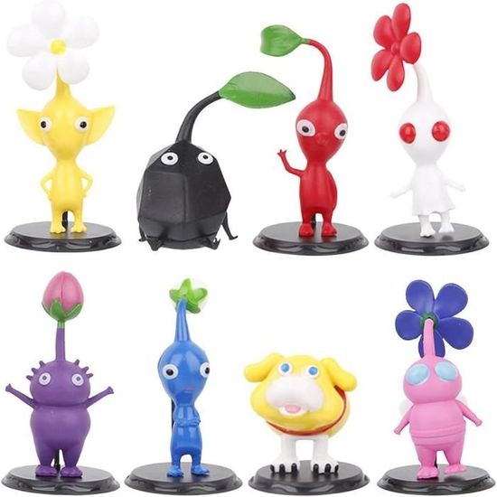 8pcs Pikmin Figurines Gâteau Topper Pikmin Mini Figurine Pikmin Cake ...