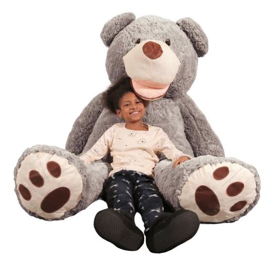Banabear gris 200cm, Nounours géant, Ourson immense idéal pour cadeaux ...