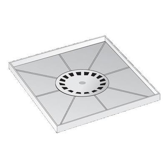 Receveur siphonné PVC 400x400mm sortie vertical... - Cdiscount Bricolage