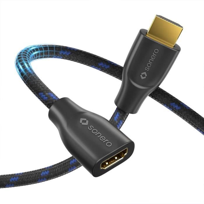 Rallonge Premium High Speed \u200b\u200bHDMI 4K, prise HDMI A vers ...