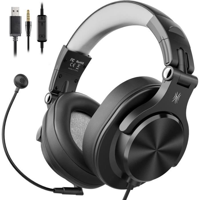 A71D Casque Audio Filaire Casque PC avec Micro Antibruit pour Réunion ...