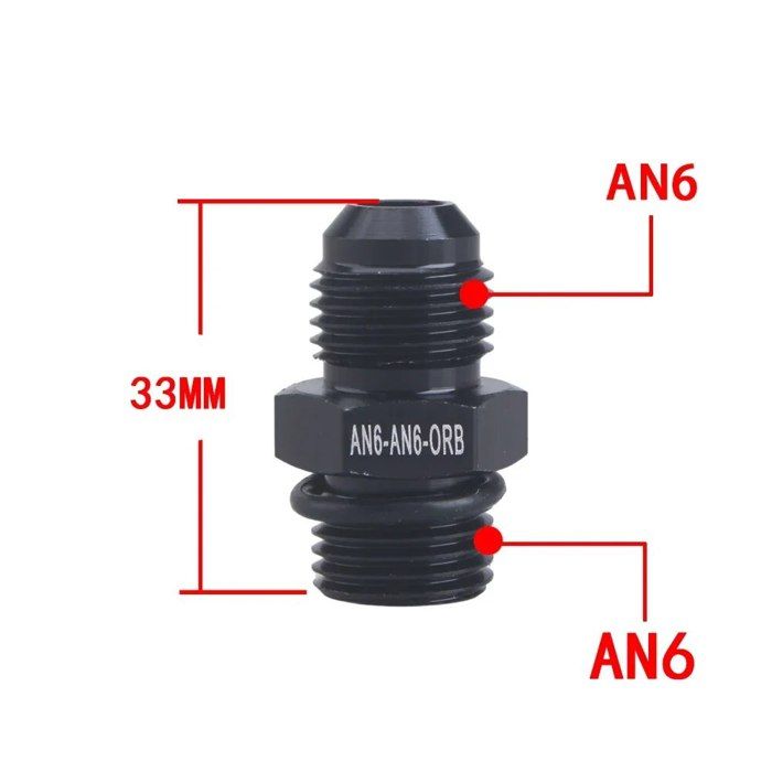 Adaptateur mâle universel pour voiture,AN6,AN8,AN10 à AN à M14,M16,M18 x 1,5,filetage droit ...