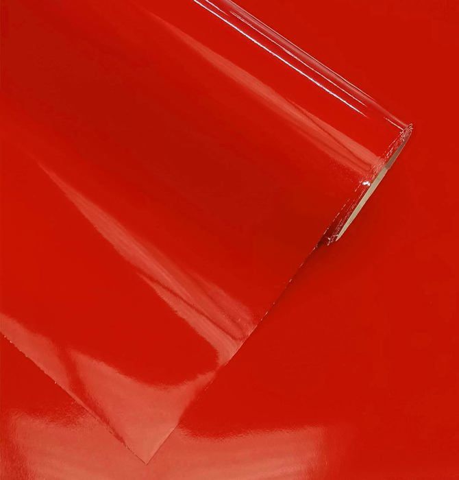 Vinyle adhésif rouge brillant 40 x 300 cm pour meubles cuisine murs ...