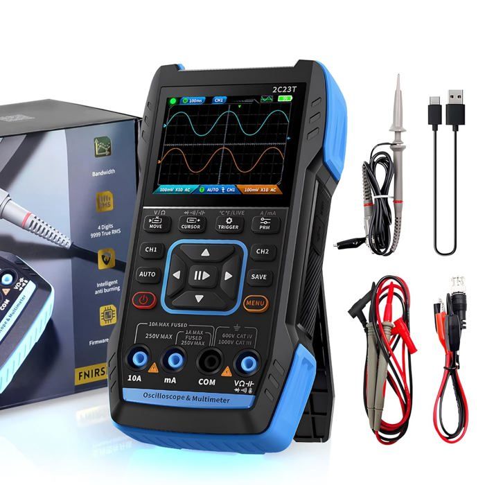 Oscilloscope Numérique Portable 2C23T 3-En-1,2 Canaux/10Mhz De Bande ...