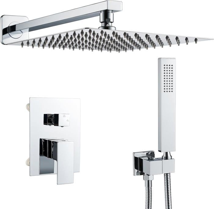 Solepearl Système de Douche Encastré Ensemble de Douche Chromé Colonne ...