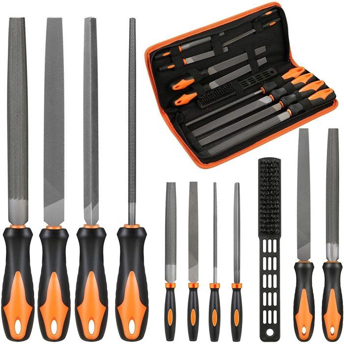 Coffret de limes, lot de 11 limes à métaux, lime à bois, lime d'atelier ...