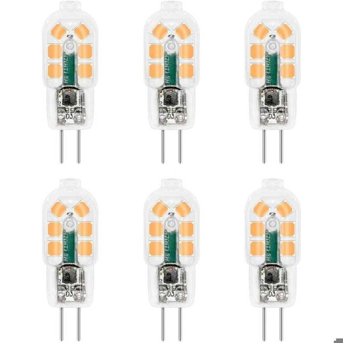 Ampoule G4 LED 12V 2W Blanc Chaud 3000K 200lm, Équivalent 10-20W ...