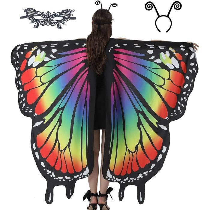 Papillon Adultes - Déguisement Papillon Aux Couleurs Vives Femme ...