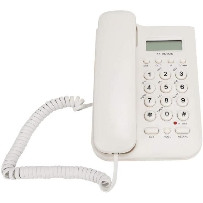 Téléphones Fixes filaires, Téléphone Fixe Filaire à Double système FSK ...