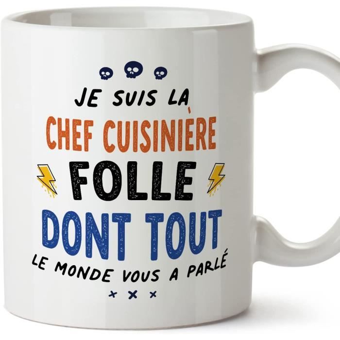 LI-Tasses pour CHEF CUISINIÈRE - En Français - Cadeau original pour ...
