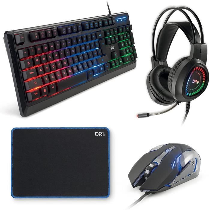 Predator PC Gaming Combo 4in1 | Clavier LED et Souris Gamer + Casque ...