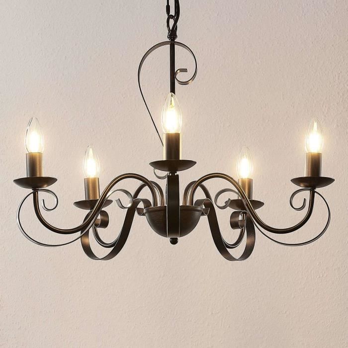 Lindby lustre à intensité variable pour salon et salle à manger Shervan ...