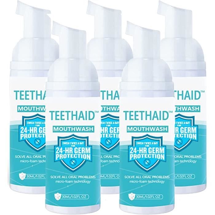 5PCS Teethaid Blanchissant Dentifrice,Teethaid Mouthwash,Toothpaste ...