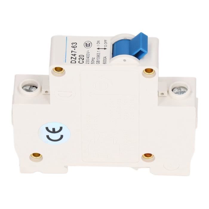 Disjoncteur - CIKONIELF - DZ47-63 C20 - 20A - 230V/400V - 6kA capacité de coupure - Cdiscount ...