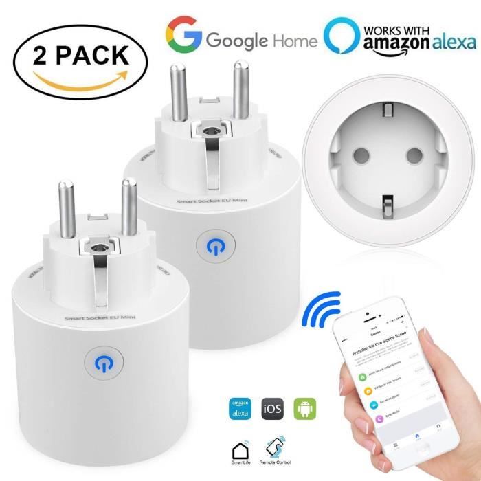 Prise Intelligente, WiFi Prise Intelligente Connectée Smart Plug ...
