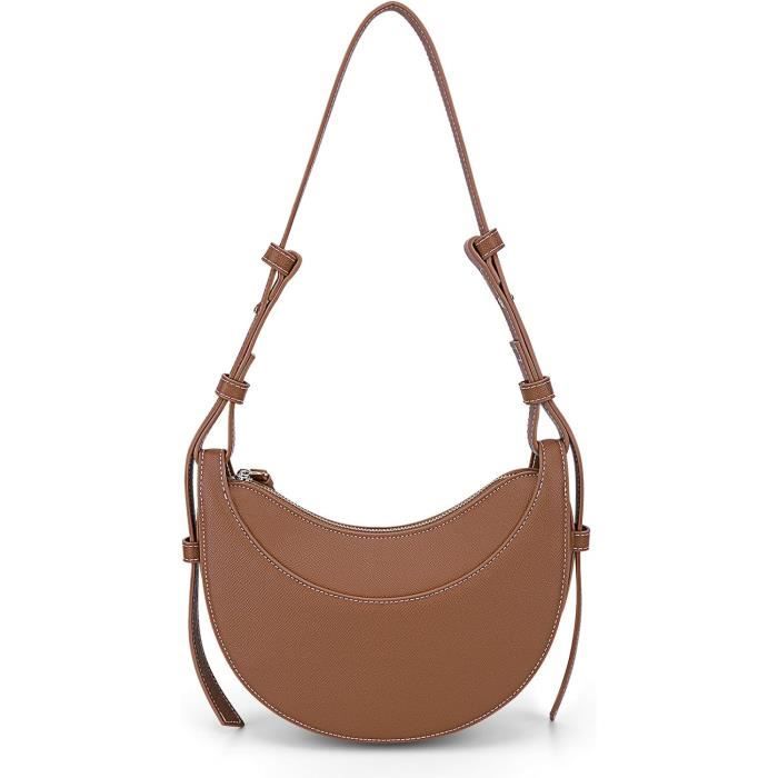 Sac En Forme De Demi-Lune Pour Femme Petit Sac À Main Y2K - En Cuir ...