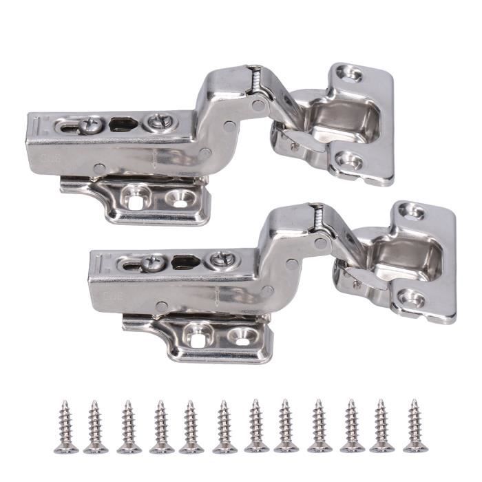 EJ.life Cabinet Door Hinges, 2 Sets Soft Close Hinges for Closet ...