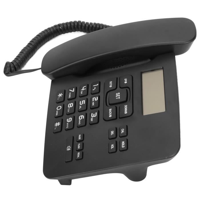 Téléphone filaire de bureau Leftwei KX‑T7001CID Téléphone Fixe Filaire avec écran LCD Téléphone ...