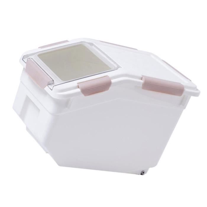 Conteneur de Stockage de Riz avec Roues Joint de Verrouillage Couvercle ...